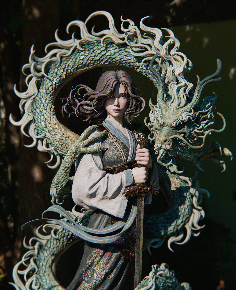 Hand-Painted Mulan 3D Printed Figure | High-Quality Resin Statue ...