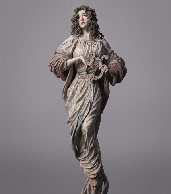 Greek Muse 3D Printed Collectible - High-Quality Resin Figure – Minis ...