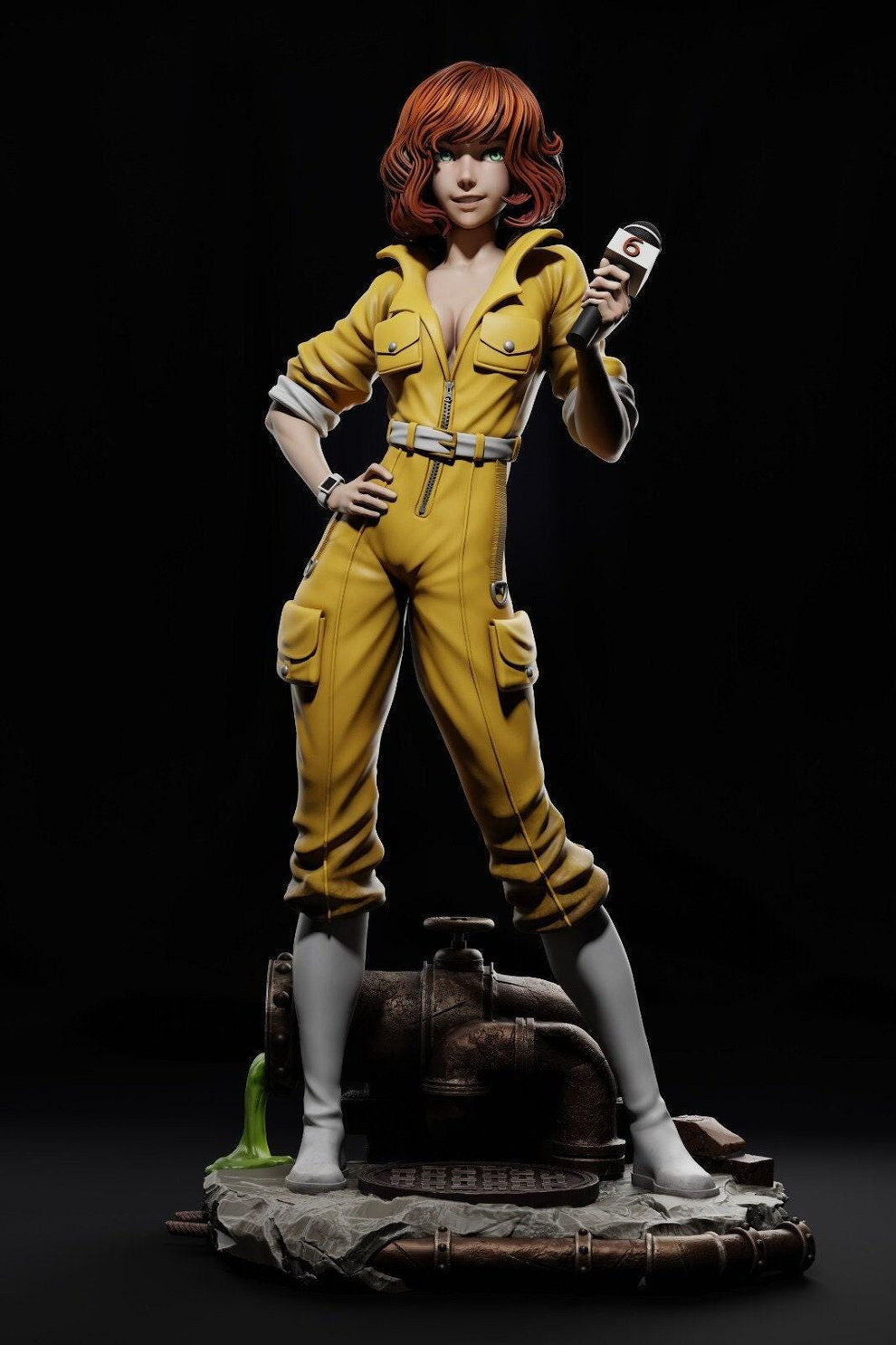 April O'Neil Collectible Fanart Miniature (NSFW) – Minis Forge Studio