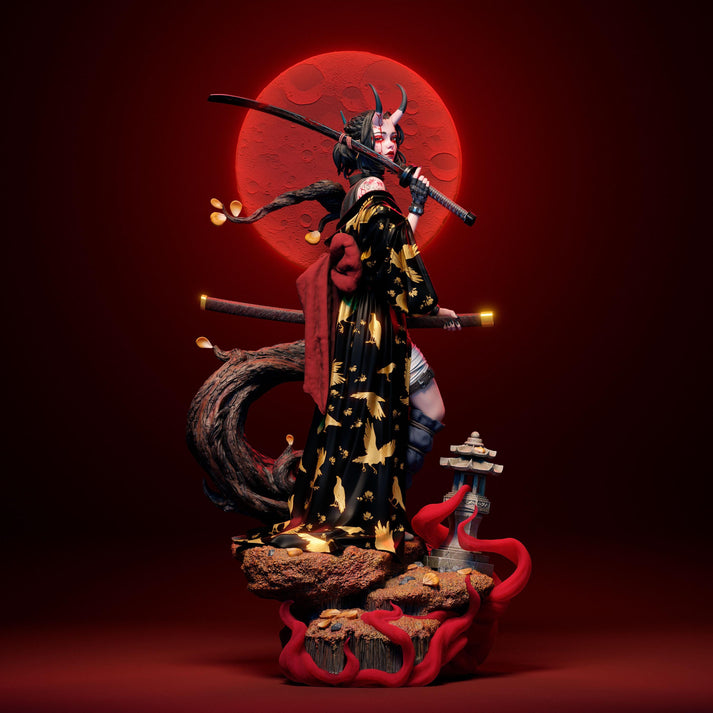 Female Oni Japanese Demon: Collectible Statue NSFW – Minis Forge Studio
