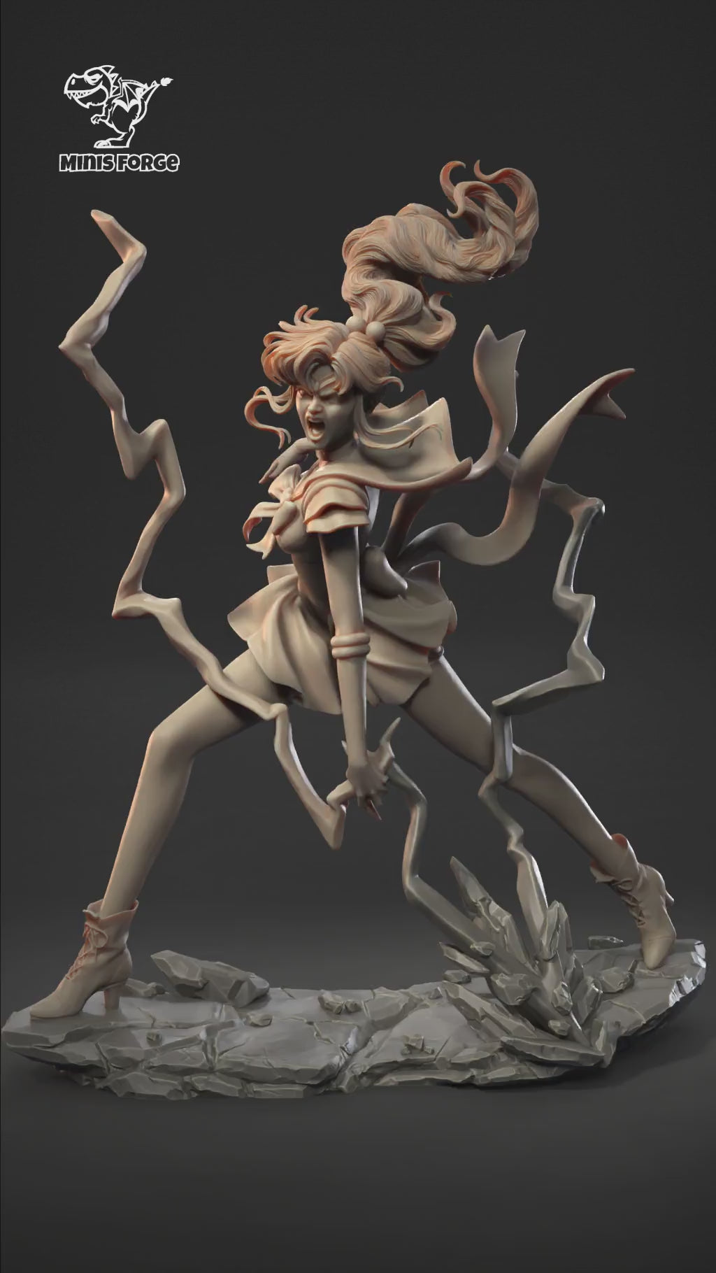 Makoto Kino 3D Printed Figure | Sailor Jupiter Anime Statue – Minis ...